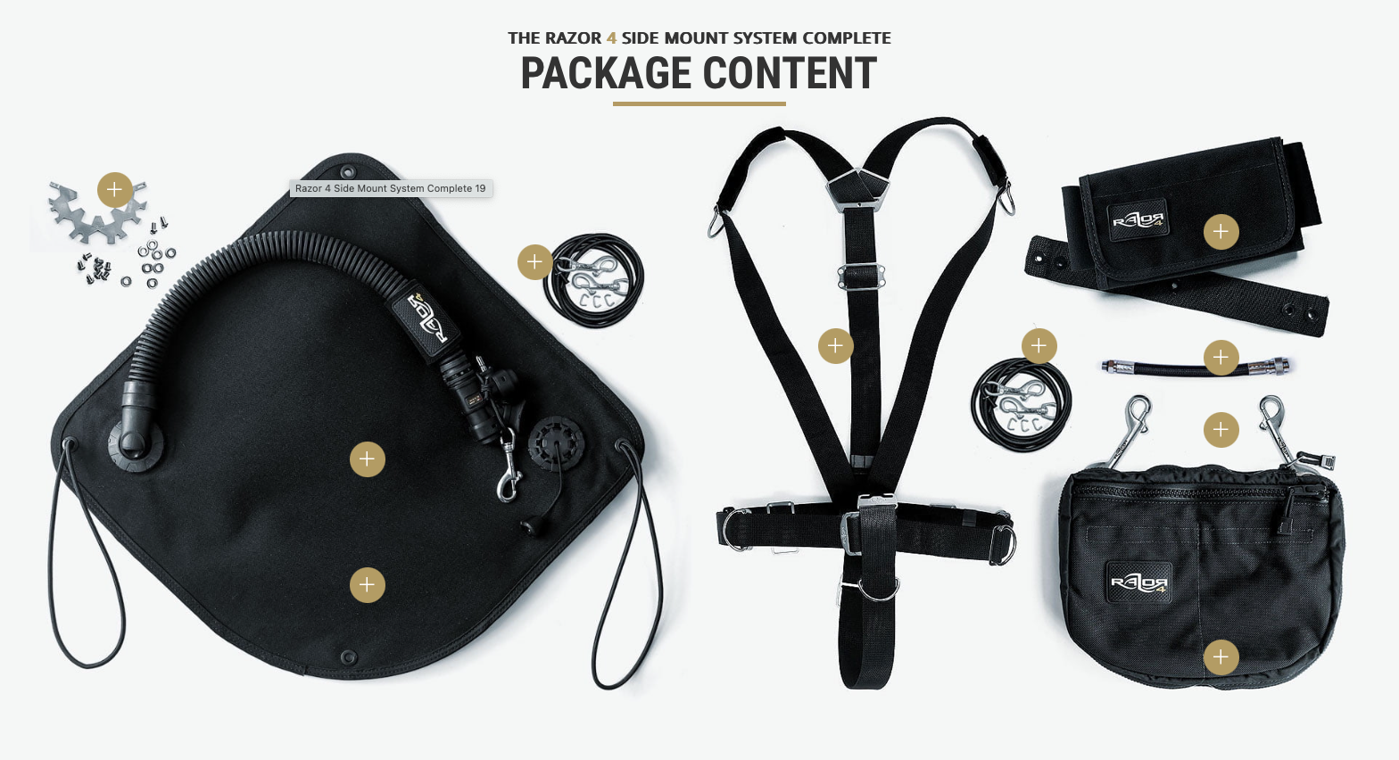 Razor 4 Sidemount System Complete | Shop | Divegen