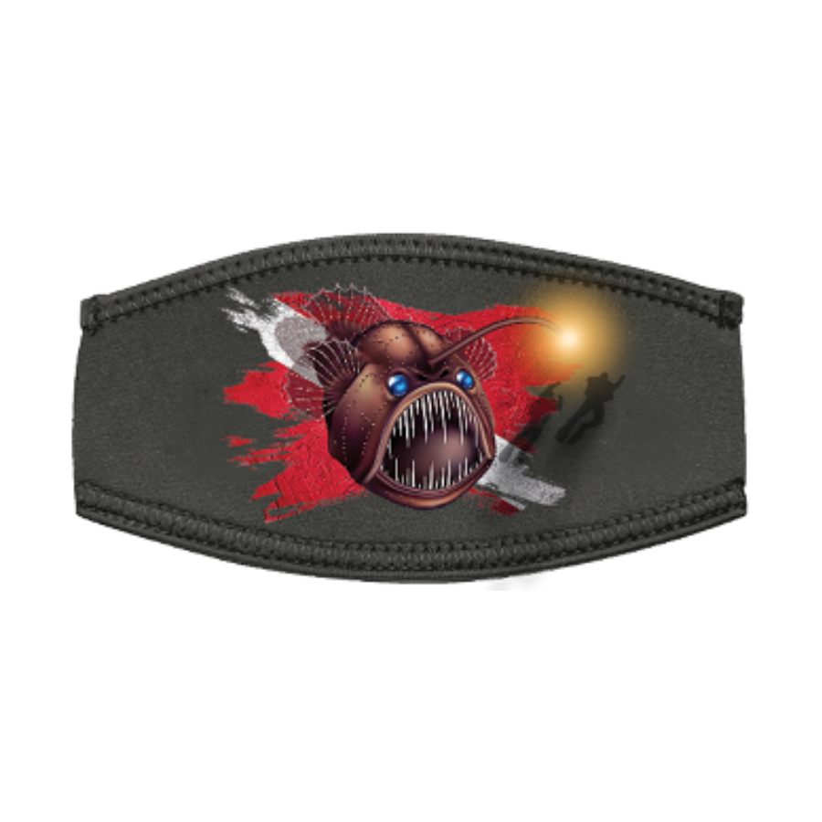 Edge EZ Mask Strap - Lantern Fish with Dive Flag | Shop | Divegen