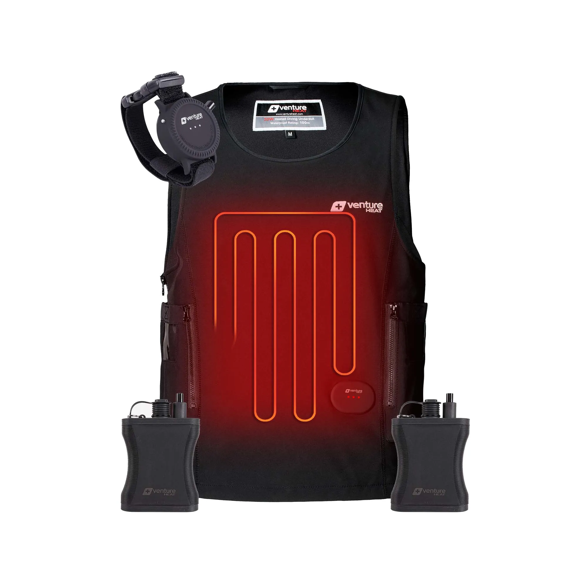 Venture Heat PRO V3 - 32W Dive Vest Kit | Shop | Divegen